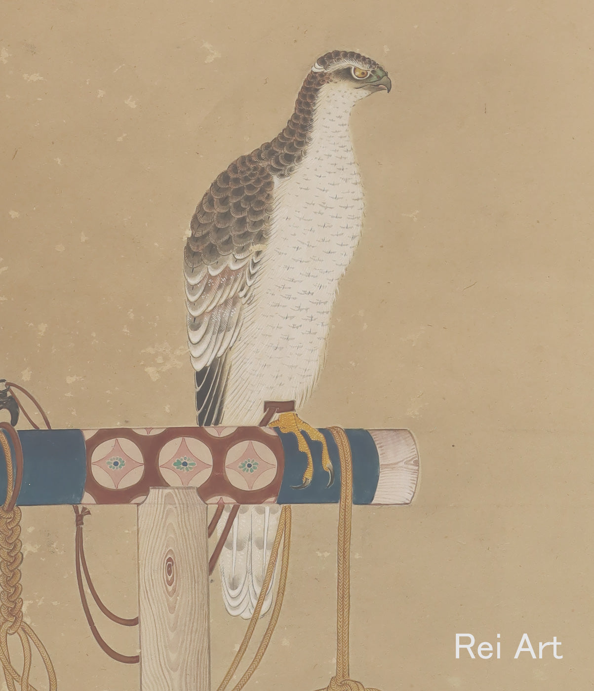 (Explanation of the hanging scroll design) "hunting hawk" – Rei Art