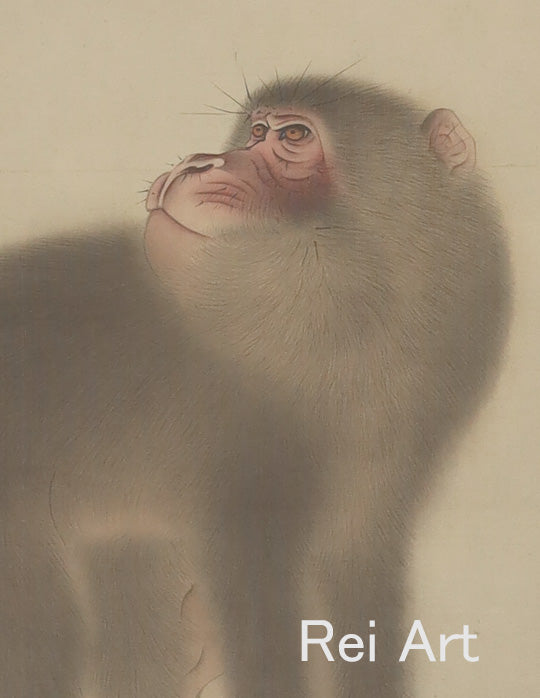(Explanation of the hanging scroll design) "Monkey" – Rei Art